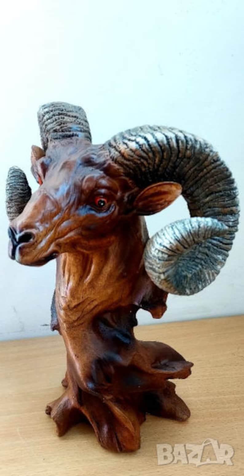 Ram Head Resin Aries Statue | the Ram Bust | Home Decoration Home ...