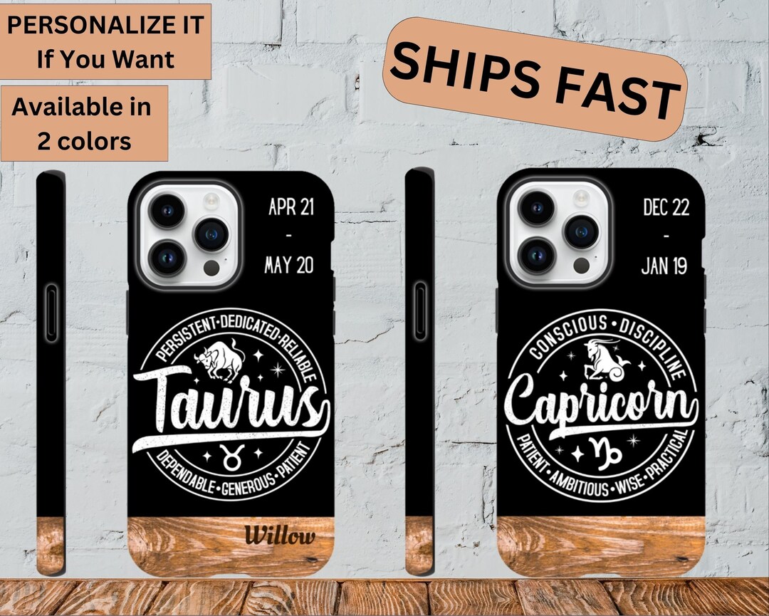 Custom Zodiac Sign iPhone Case, Astrological Traits Design, Choose Your ...