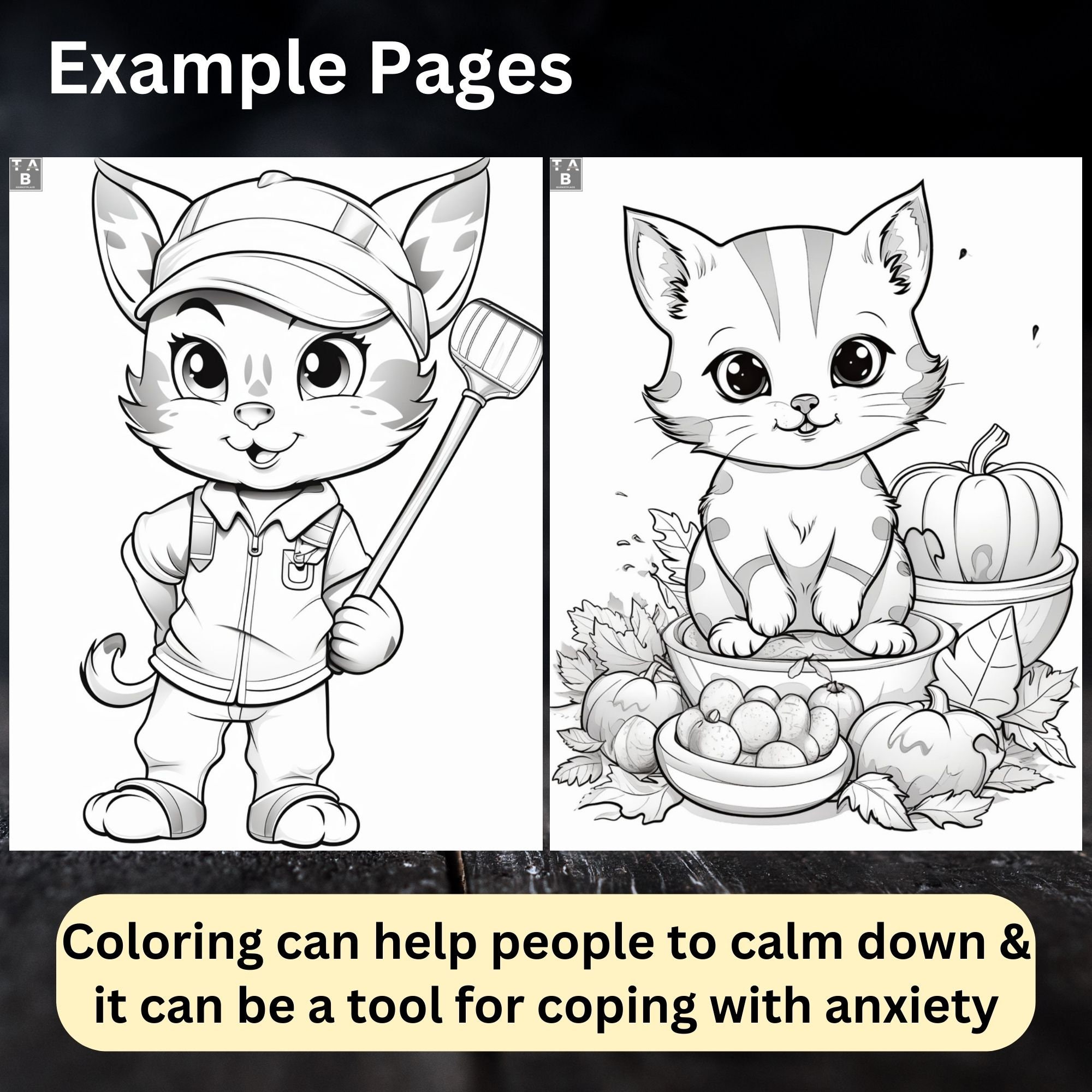 Kawaii Kittens Coloring Pages, Instant Download, Adorable Cat Designs ...