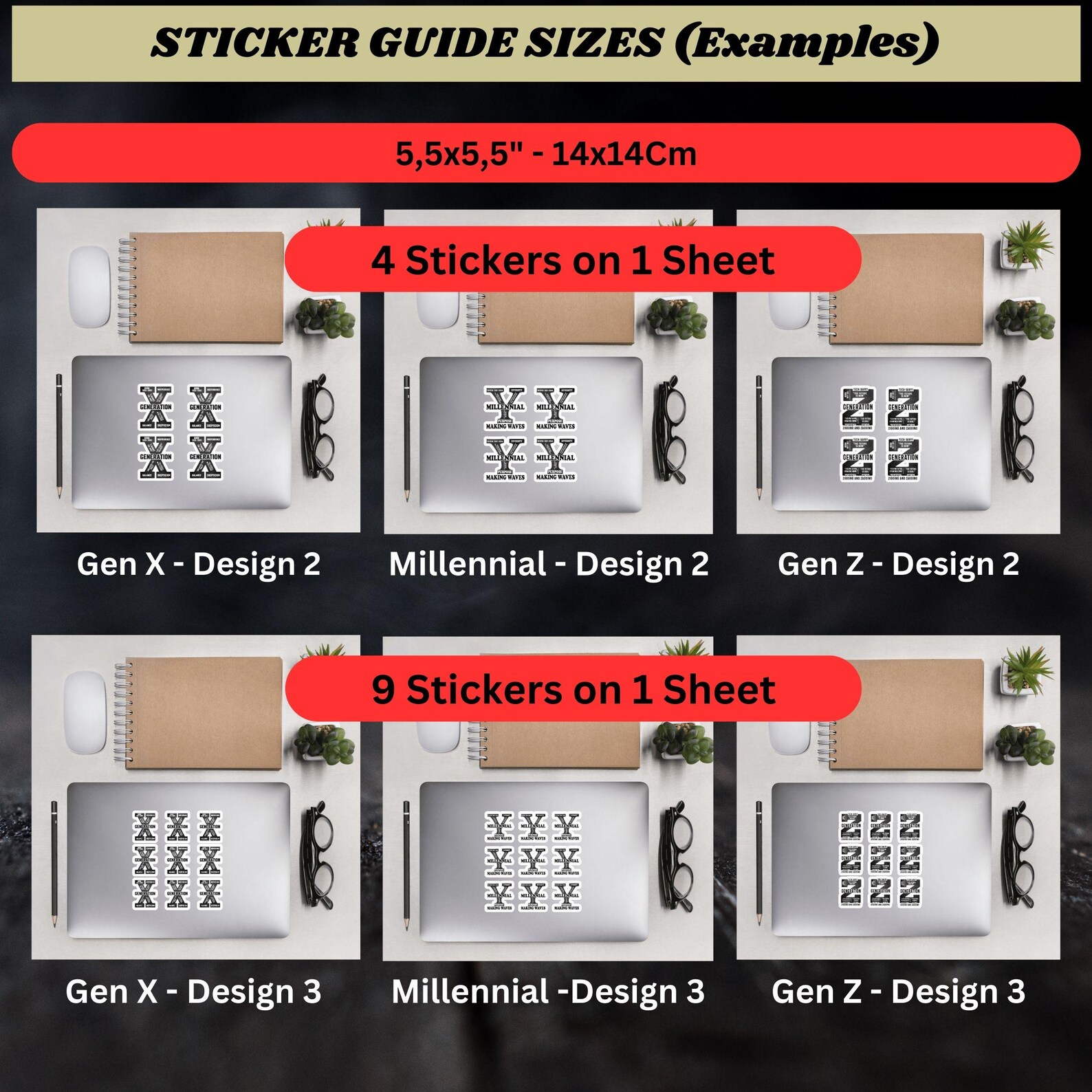 Generation Stickers, Choose Your Generation: Gen X, Gen Y Aka ...