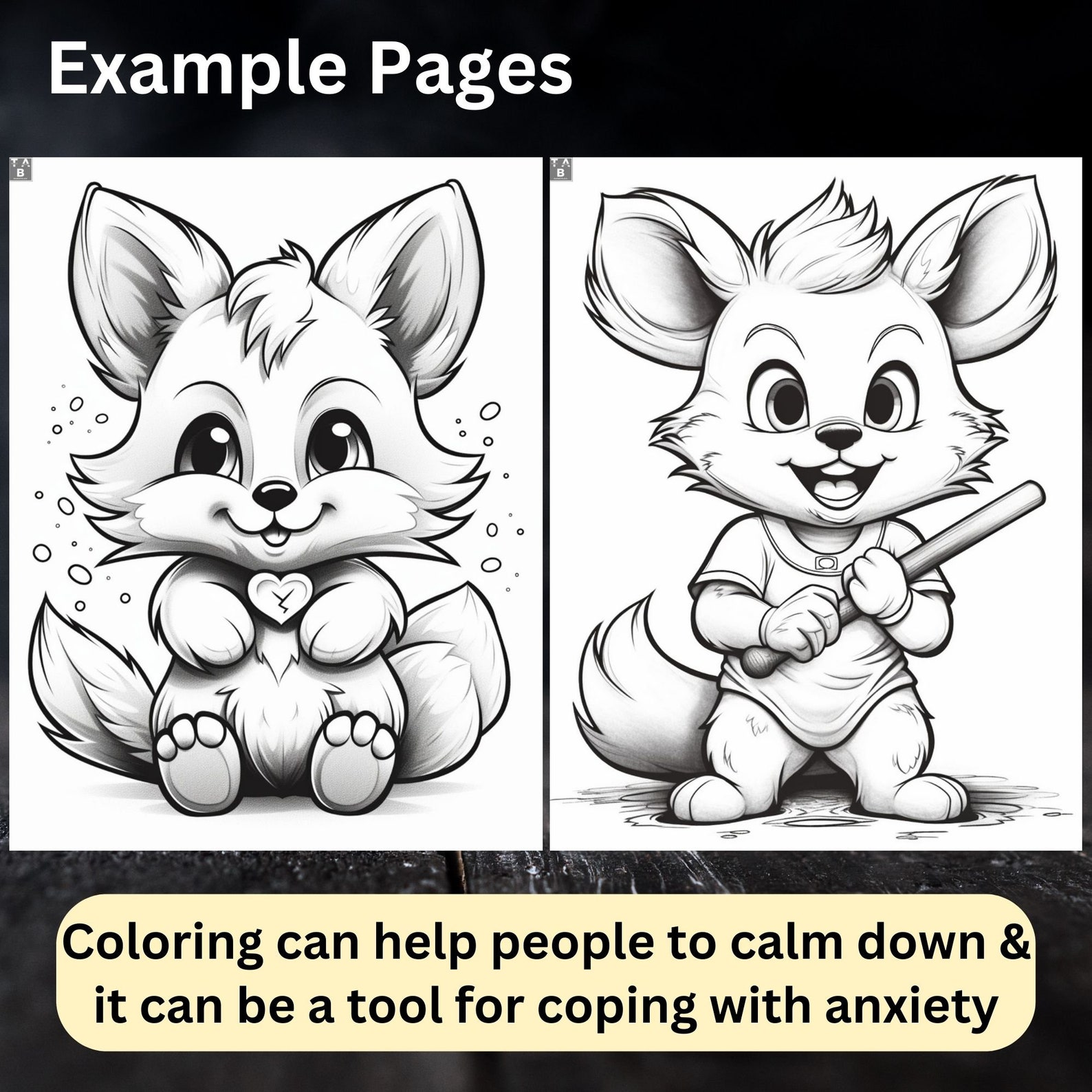 Kawaii Fox Coloring Pages, Adorable Fox Printable Art for Kids ...