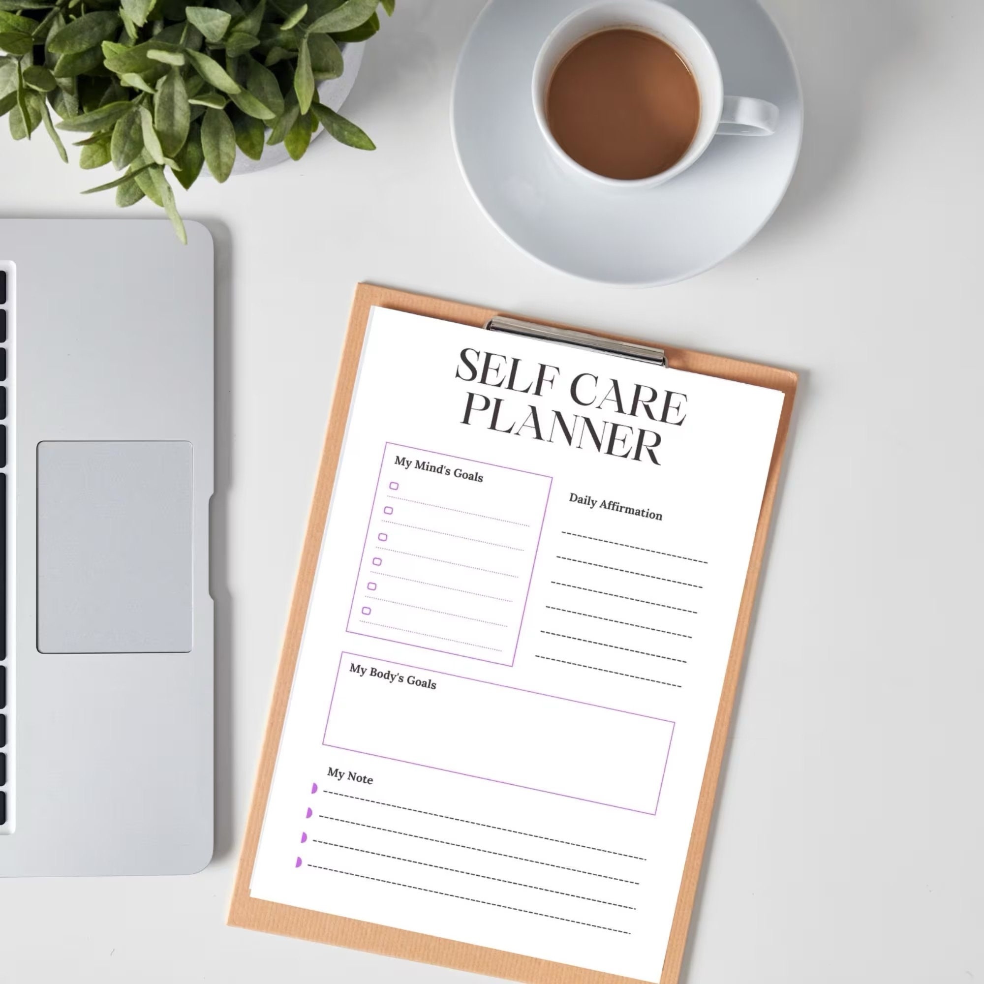 Self-care Planner Printable, Self Care Planner, Self Care Checklist ...