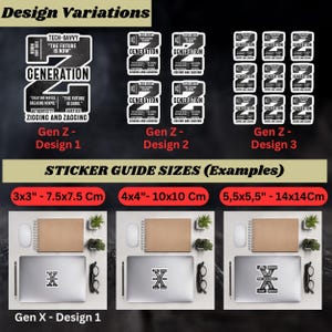 Generation Stickers, Choose Your Generation: Gen X, Gen Y Aka ...