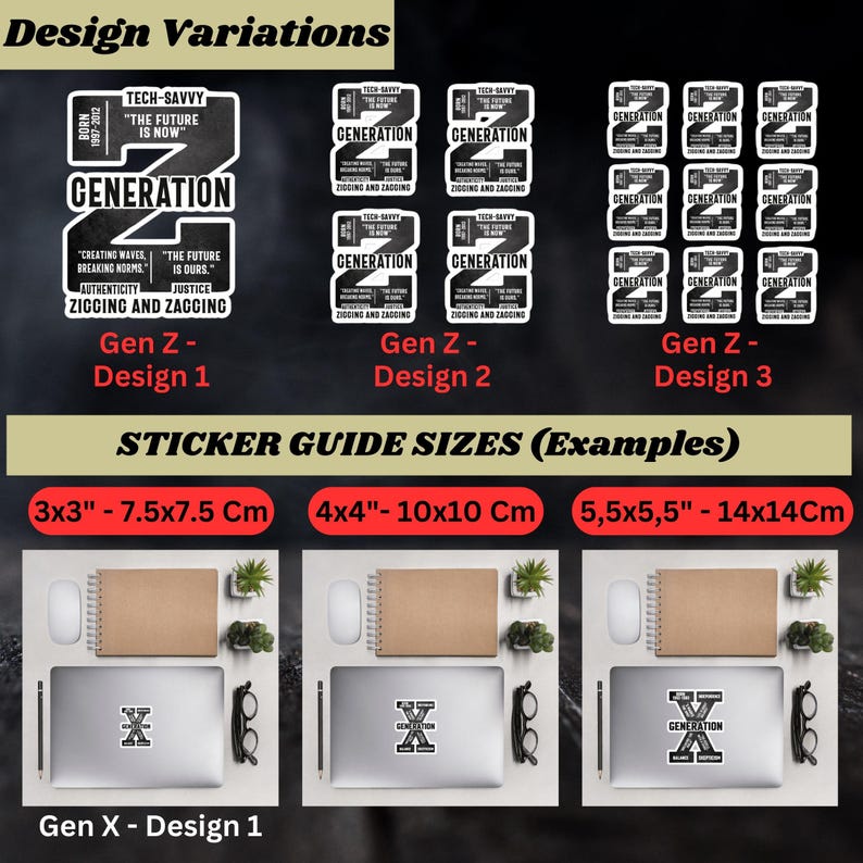 Generation Stickers, Choose Your Generation: Gen X, Gen Y Aka ...