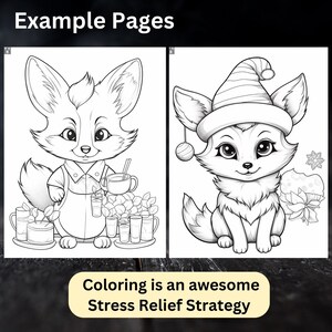 Kawaii Fox Coloring Pages, Adorable Fox Printable Art for Kids ...