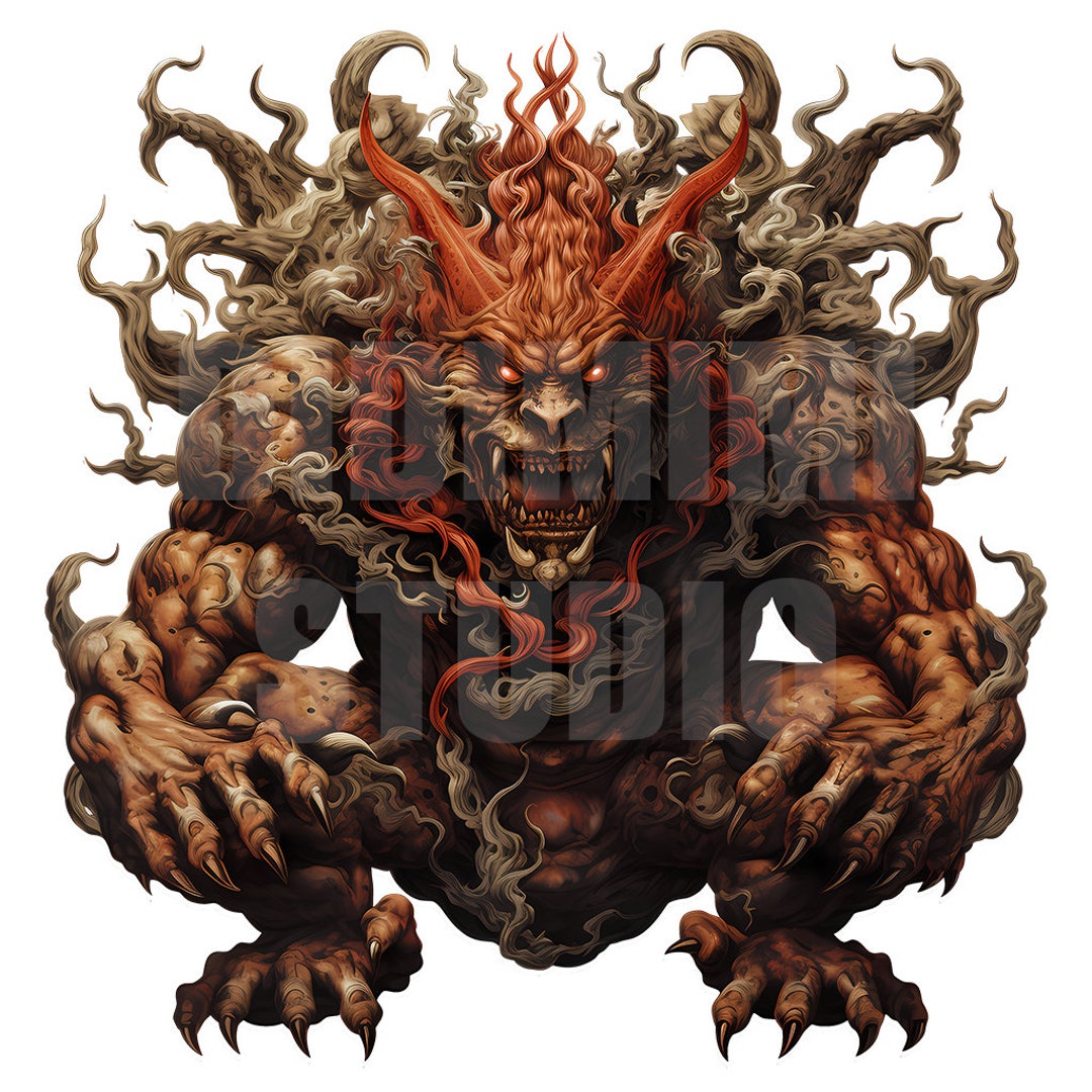 Japanese Demon Design PNG - High-quality Image for Instant Download ...