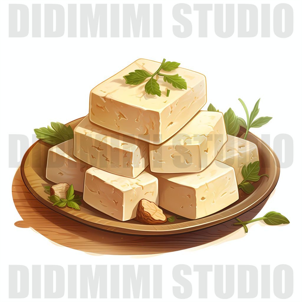 Tofu Clipart Digital Art 12 High Quality JPG Images Wall Art White ...