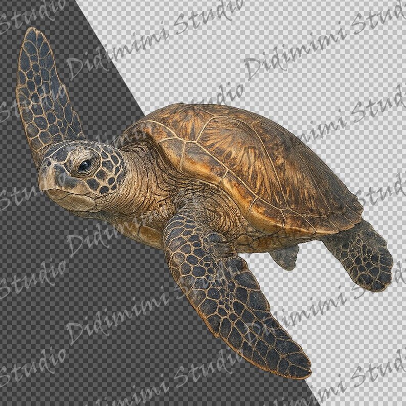 Sea Turtle Clipart PNG | Watercolor Ocean Marine Animals (commercial ...