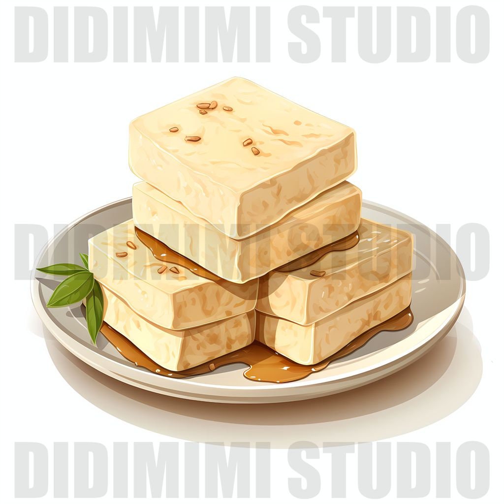 Tofu Clipart Digital Art 12 High Quality JPG Images Wall Art White ...