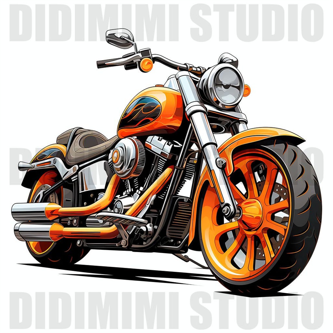 Motorbikes Clipart Digital Art 12 High Quality JPG Images Wall Art ...