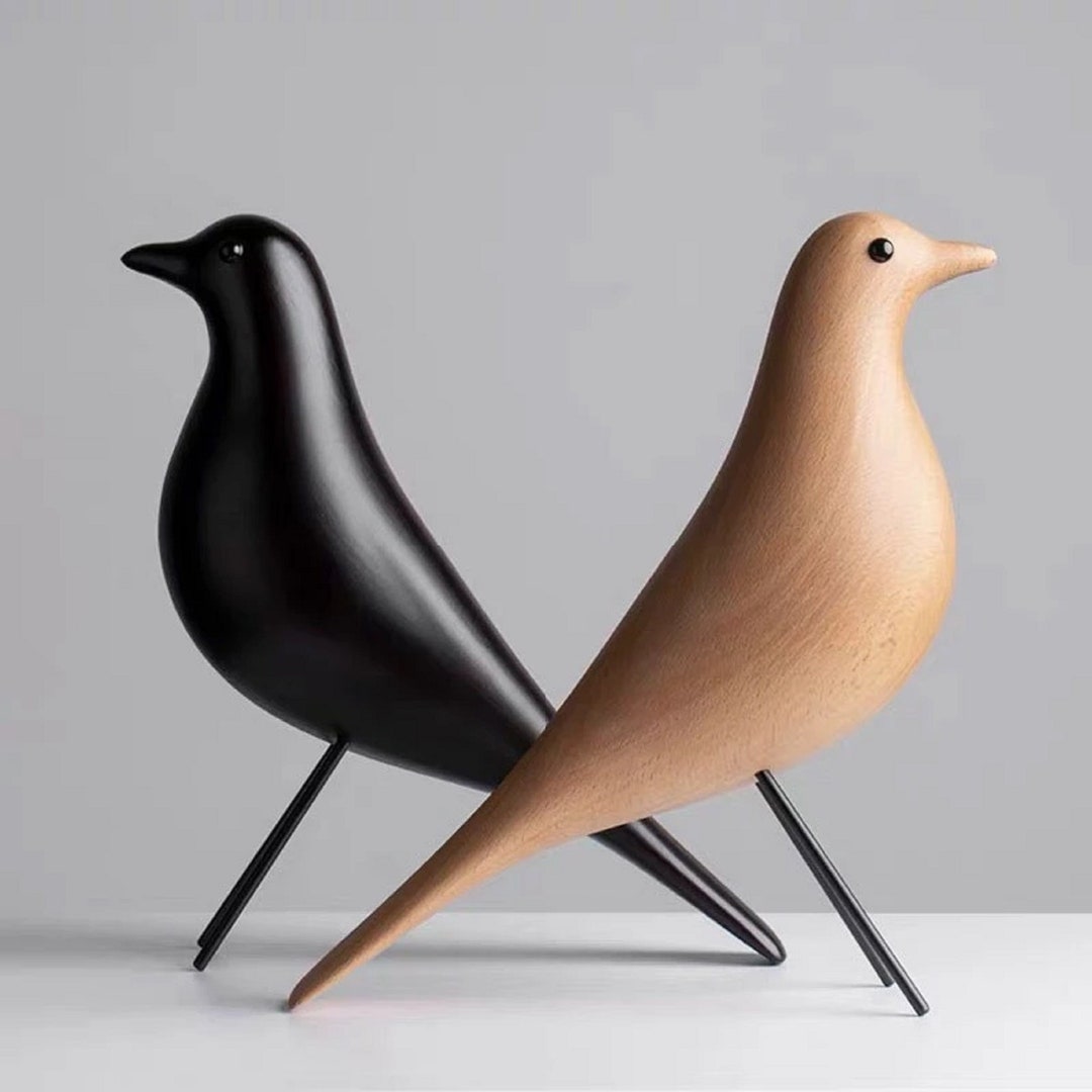 Solid Wood Birds: Nordic Creative Home Decoration - Etsy