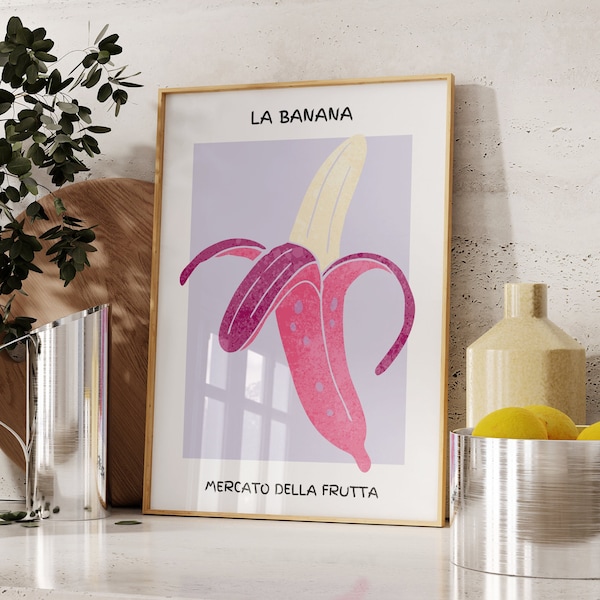 Banana Print - Etsy