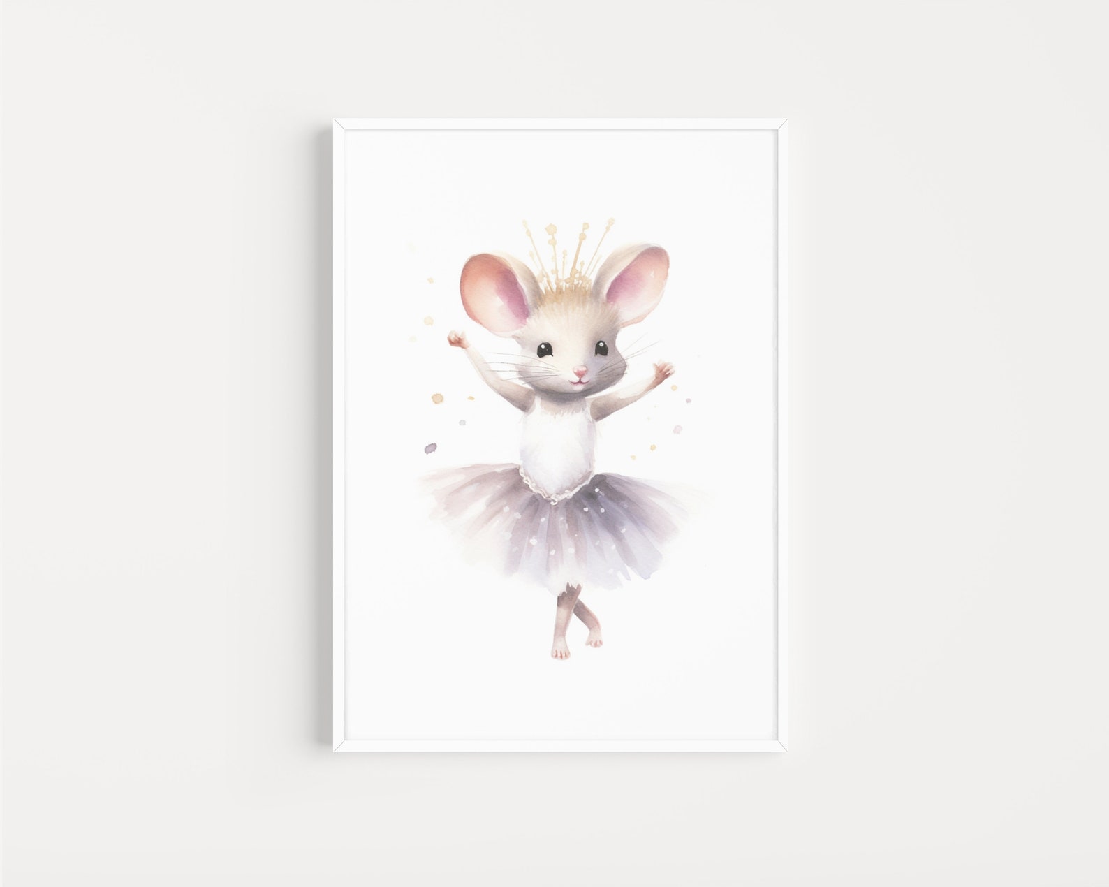 Dancing Mice, Ballerina, Ballet Dancer, Set of 3 Prints, Nursery Wall ...
