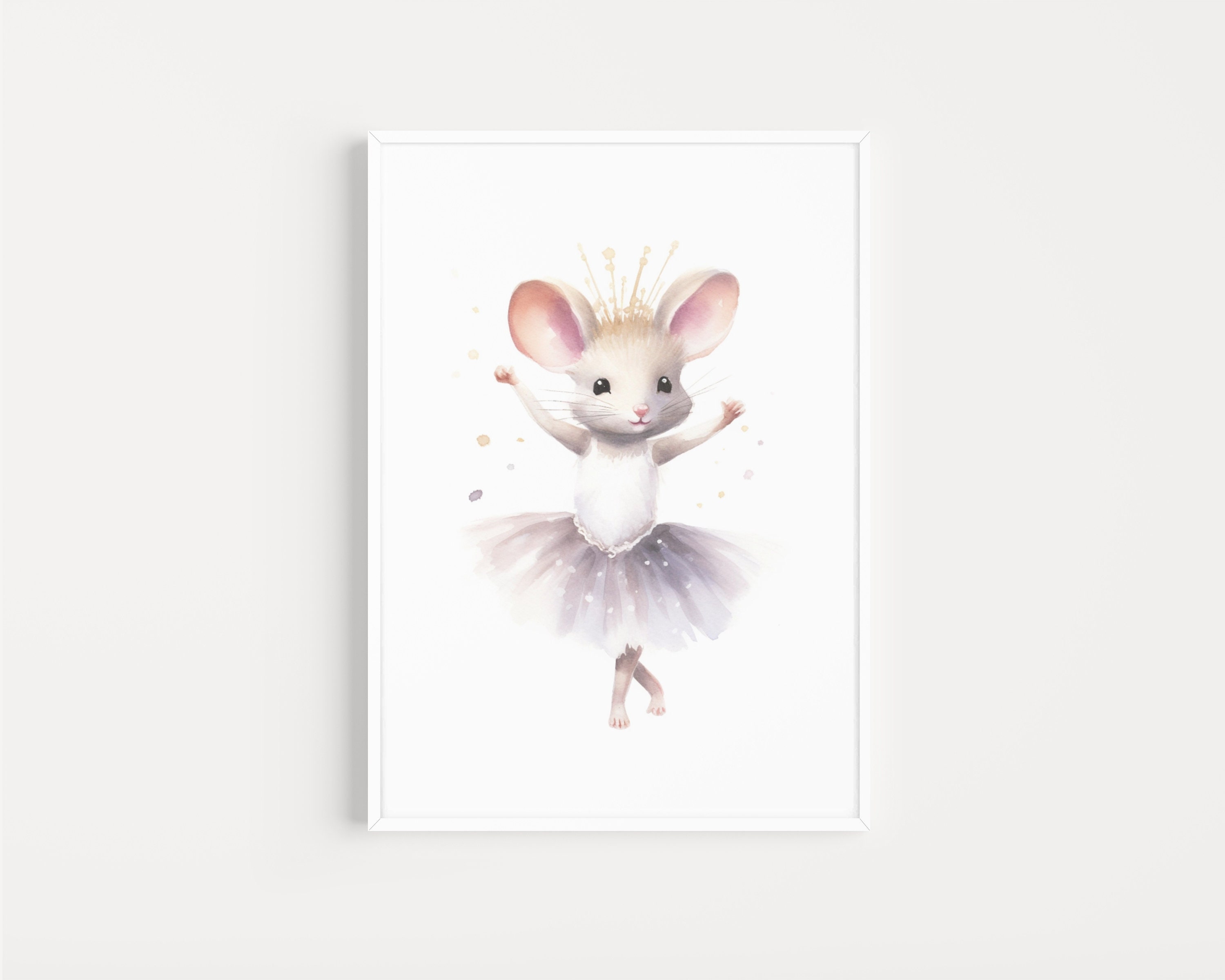Dancing Mice, Ballerina, Ballet Dancer, Set of 3 Prints, Nursery Wall ...