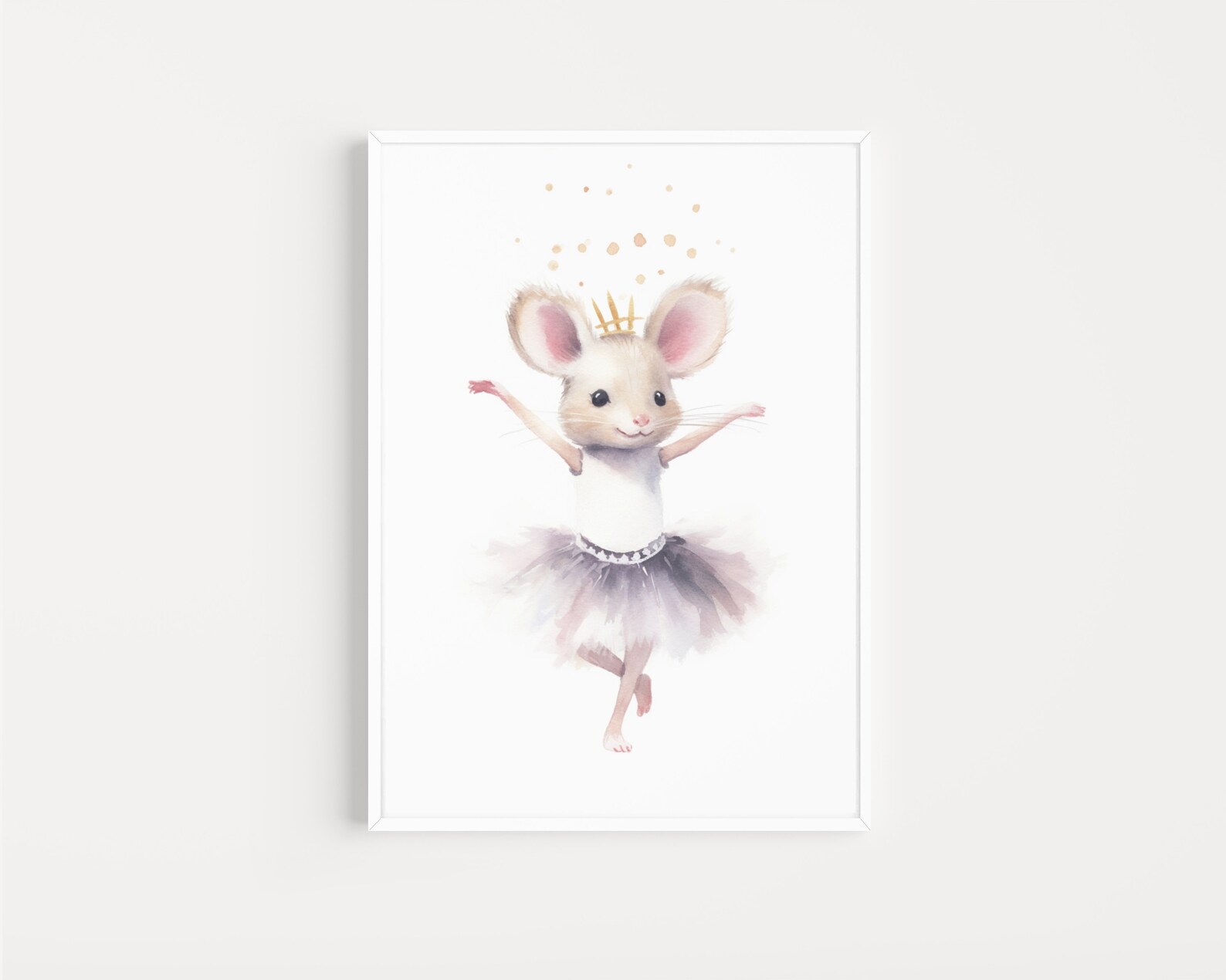 Dancing Mice, Ballerina, Ballet Dancer, Set of 3 Prints, Nursery Wall ...