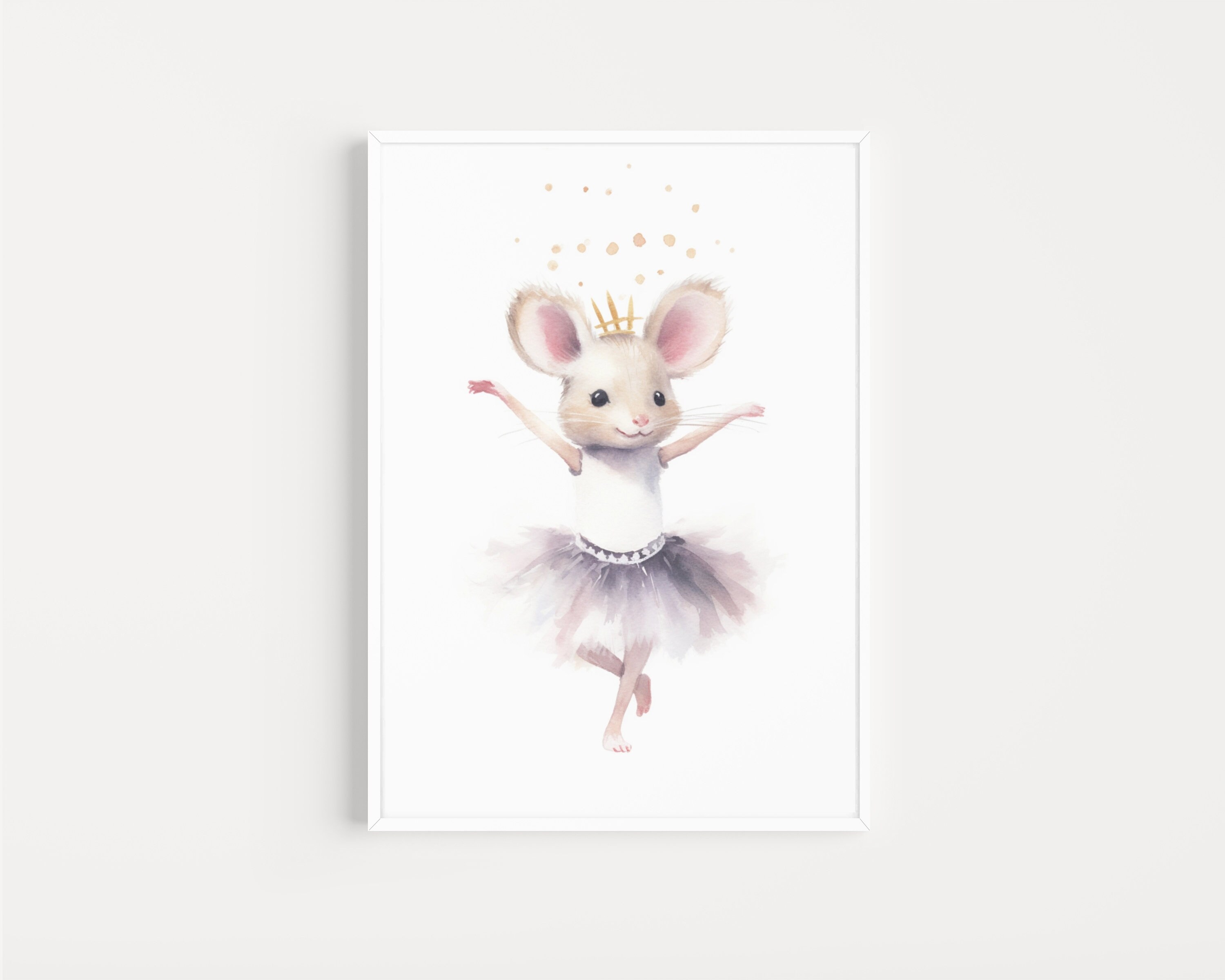Dancing Mice, Ballerina, Ballet Dancer, Set of 3 Prints, Nursery Wall ...