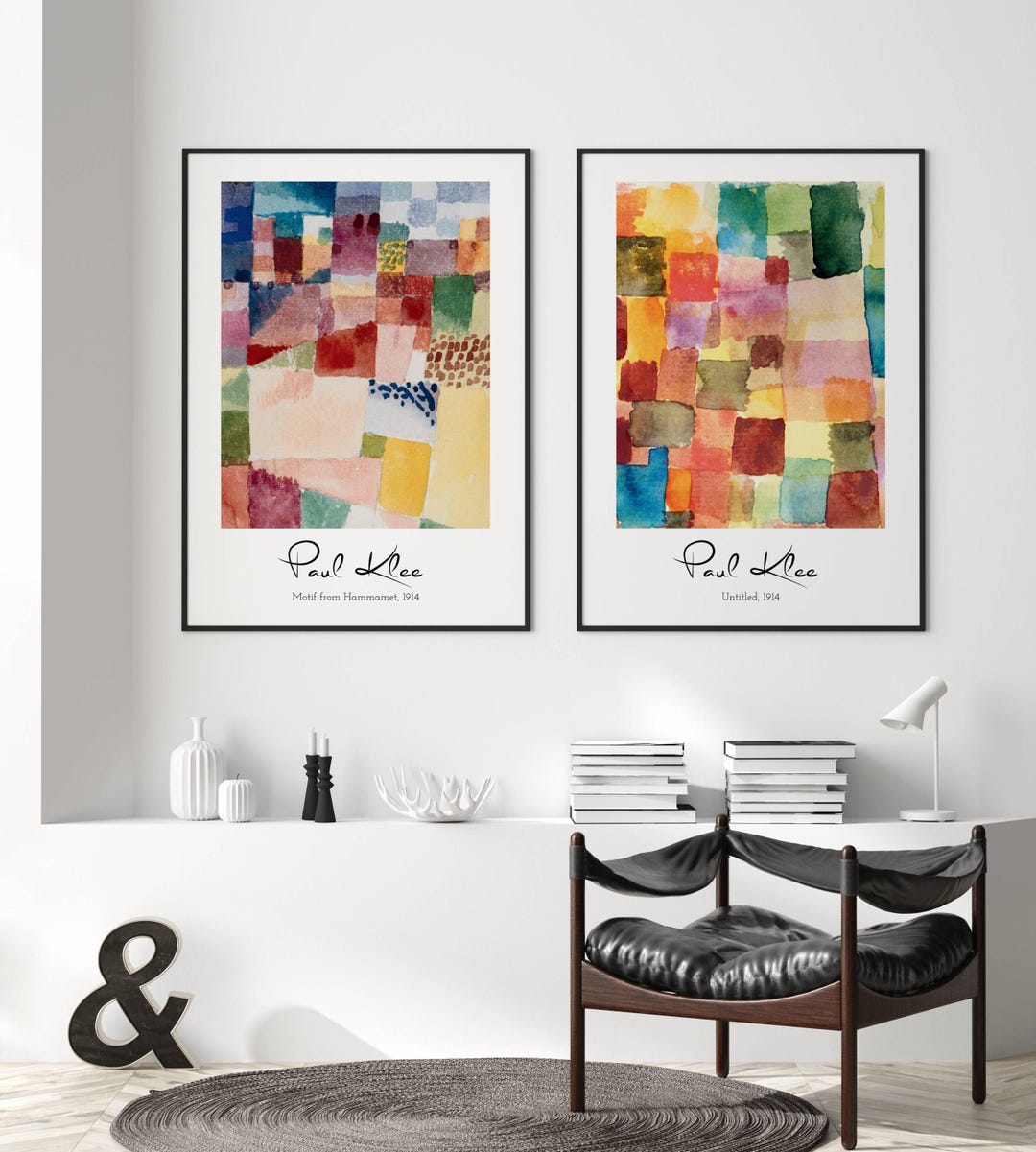 Paul Klee Art Print Set: Geometric Abstract Wall Decor, Modern ...