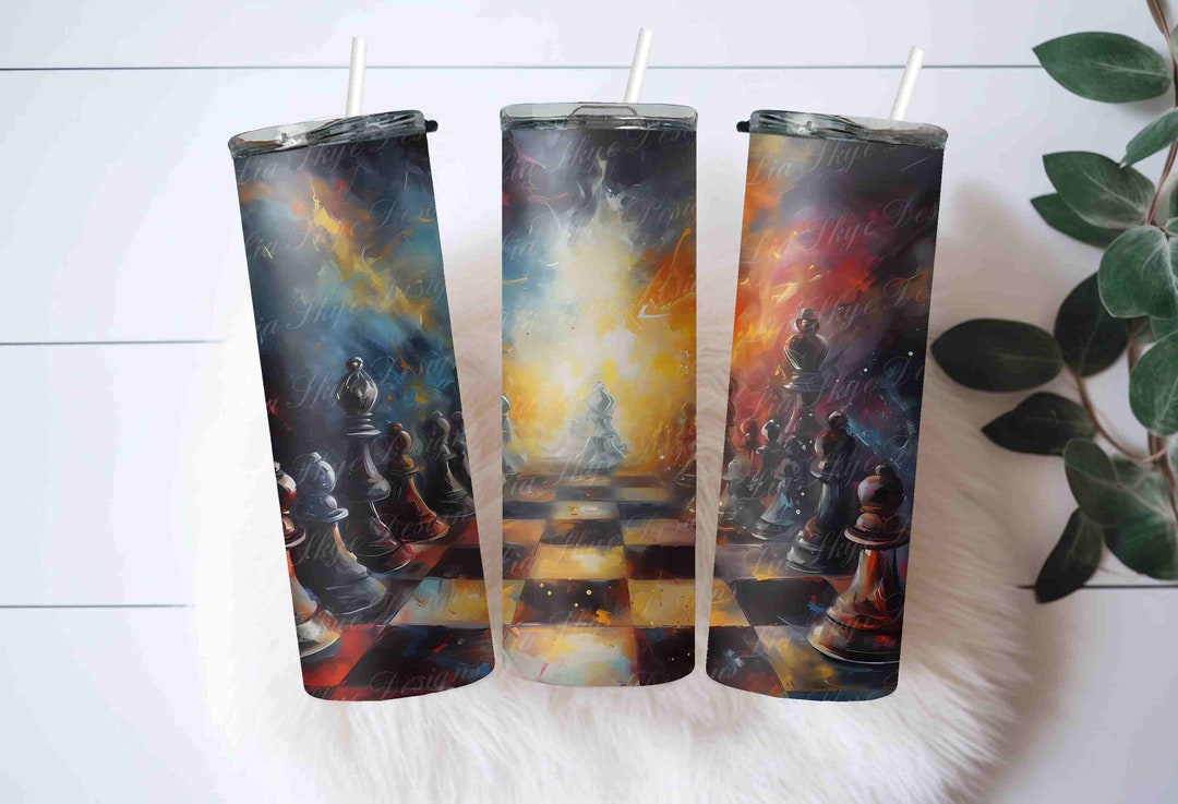 Mystical Chess Tumbler Wrap 20oz Tumbler Design Sublimation - Etsy