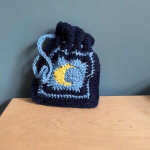 Moon Crochet Pouch With Drawstring - Etsy