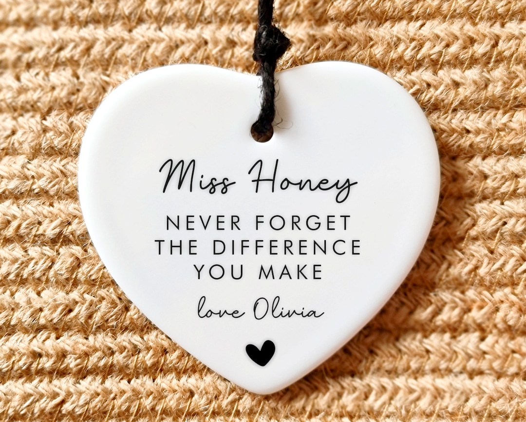 Never Forget the Difference You Make Personalised Thank You Gift - Etsy