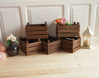Miniature 1:12 Scale Crates Kit - Etsy