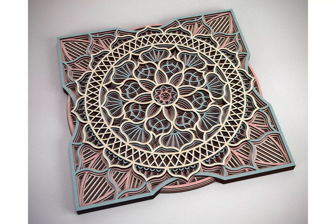 Vector Cutting File for Cricut, Ntricate 3D Layered Vector File for ...