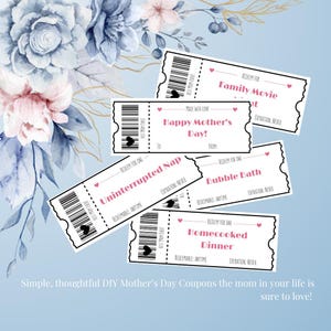 Editable Mother’s Day Coupon Template | Printable Mother's Day Gift ...