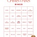 30 Christmas Bingo Cards - Printable, Family Christmas Activity ...