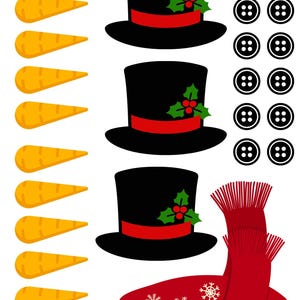 Pin the Clothes on Snowman Game: Holiday Party Activity (printable) - Etsy