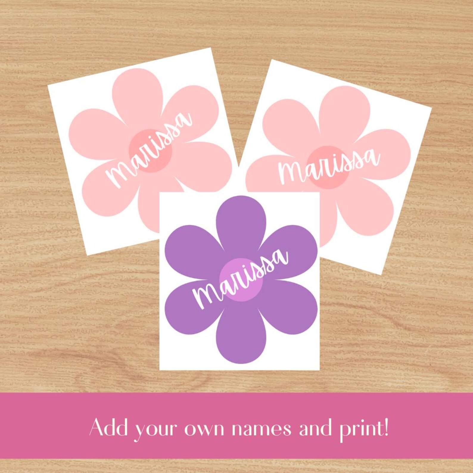 Editable Mother's Day Flower Name Tags - Printable Mother's Day Gift ...