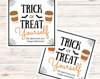 Halloween Gift Tag, Employee Teacher Nurse Coworker Appreciation ...