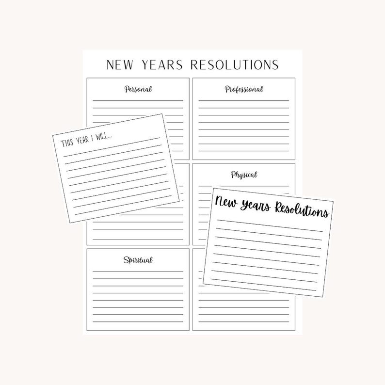 New Year’s Resolution Prompts | Goal Setting & Personal Growth ...