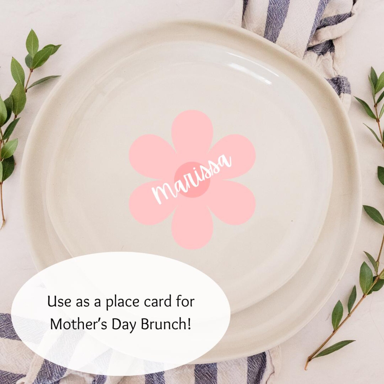 Editable Mother's Day Flower Name Tags - Printable Mother's Day Gift ...