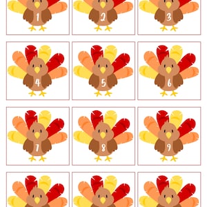 Thanksgiving Turkey Scavenger Hunt Game, Turkey Hunt Game for Families ...