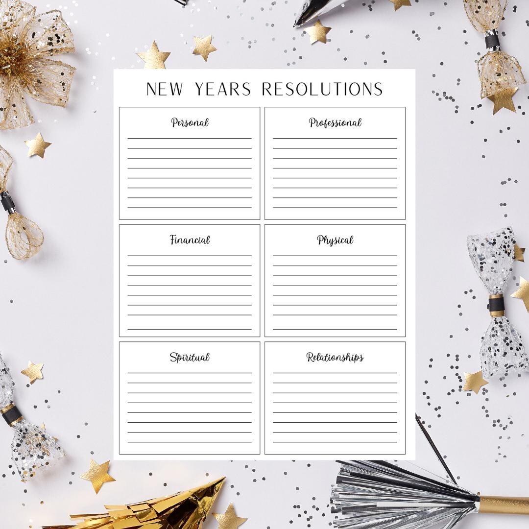 New Year’s Resolution Prompts | Goal Setting & Personal Growth ...