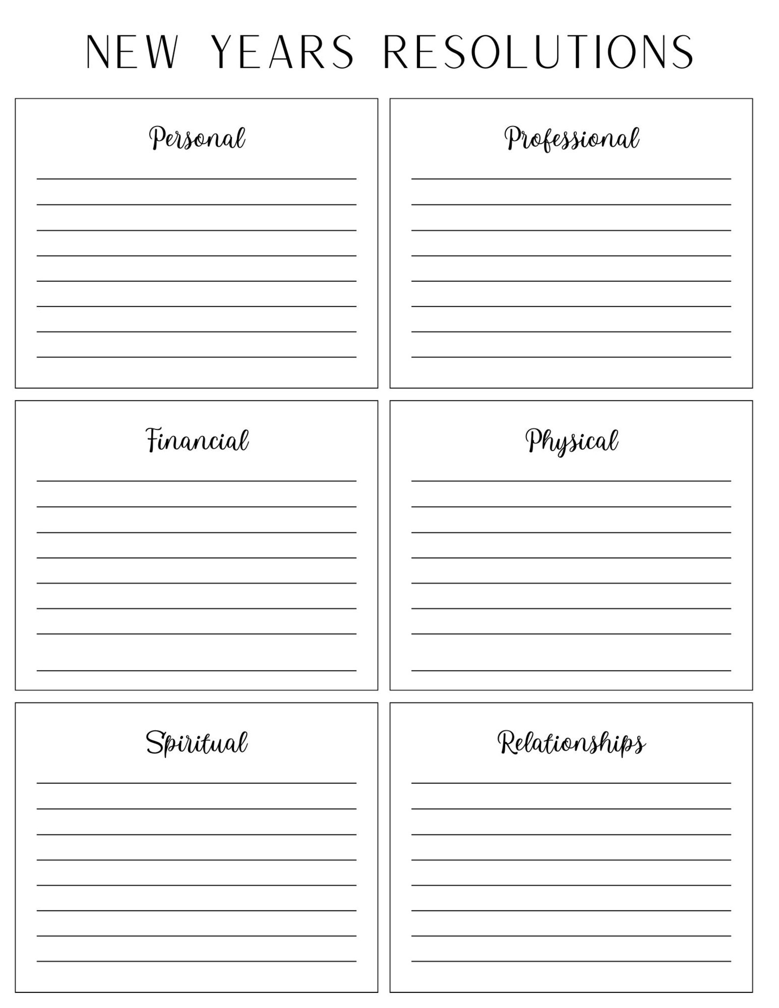 New Year’s Resolution Prompts | Goal Setting & Personal Growth ...