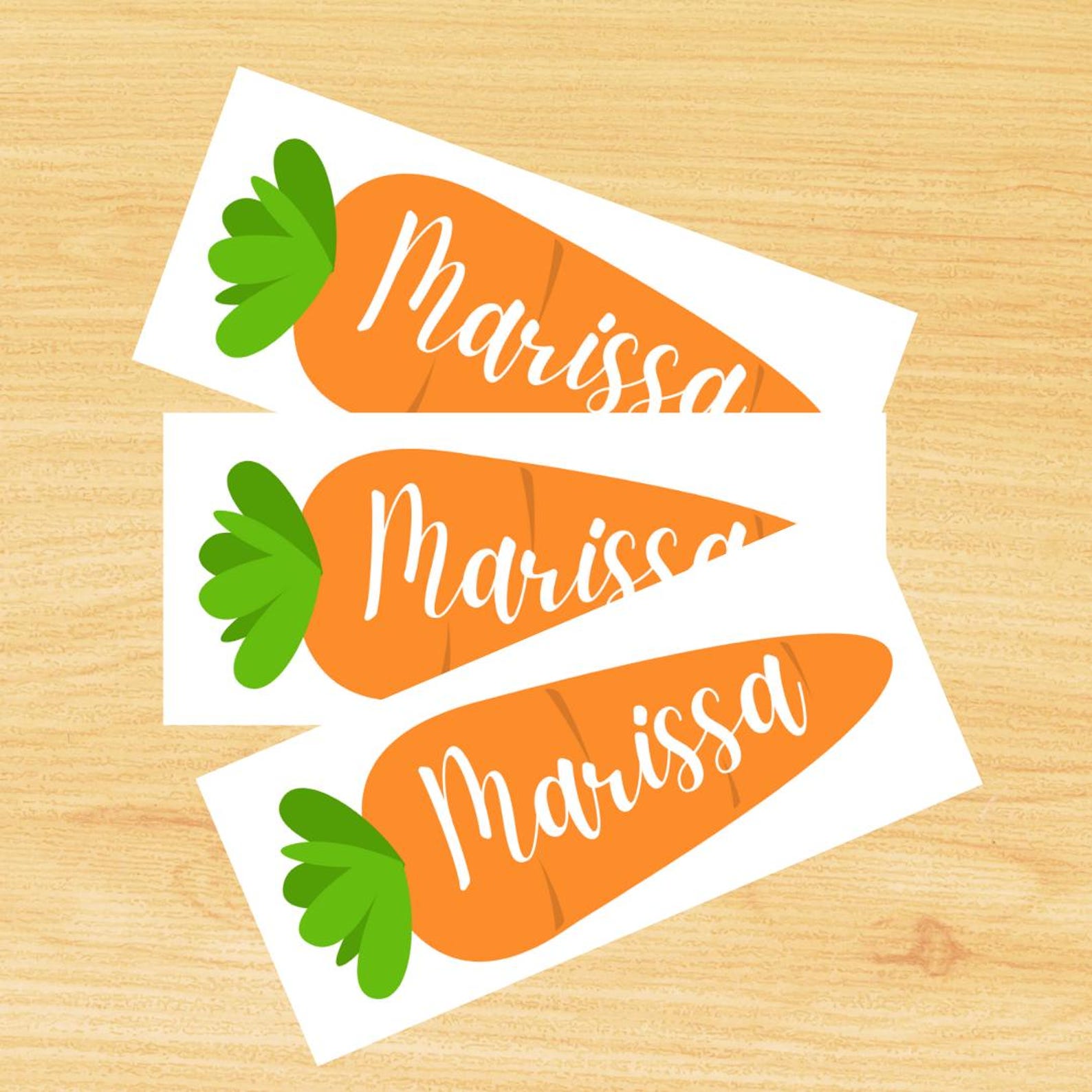 Editable Carrot Name Tags - Printable Easter Gift Tags, Bunny Party ...