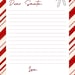 Candy Cane Letter to Santa: Printable Christmas Wish List (PDF) - Etsy