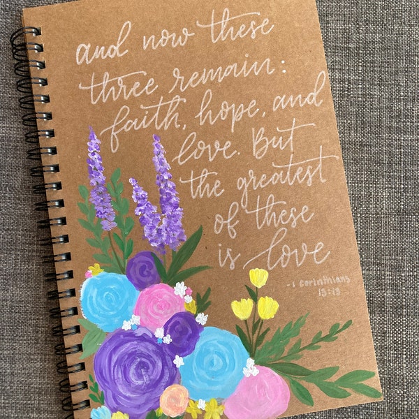 Painted Journal - Etsy