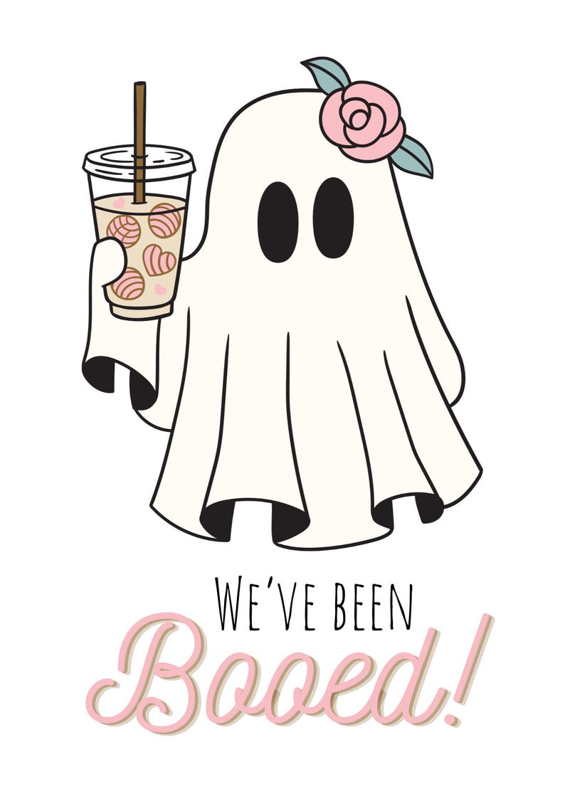 Pink Halloween Booed Tags & Instructions | Girly Printable Game ...