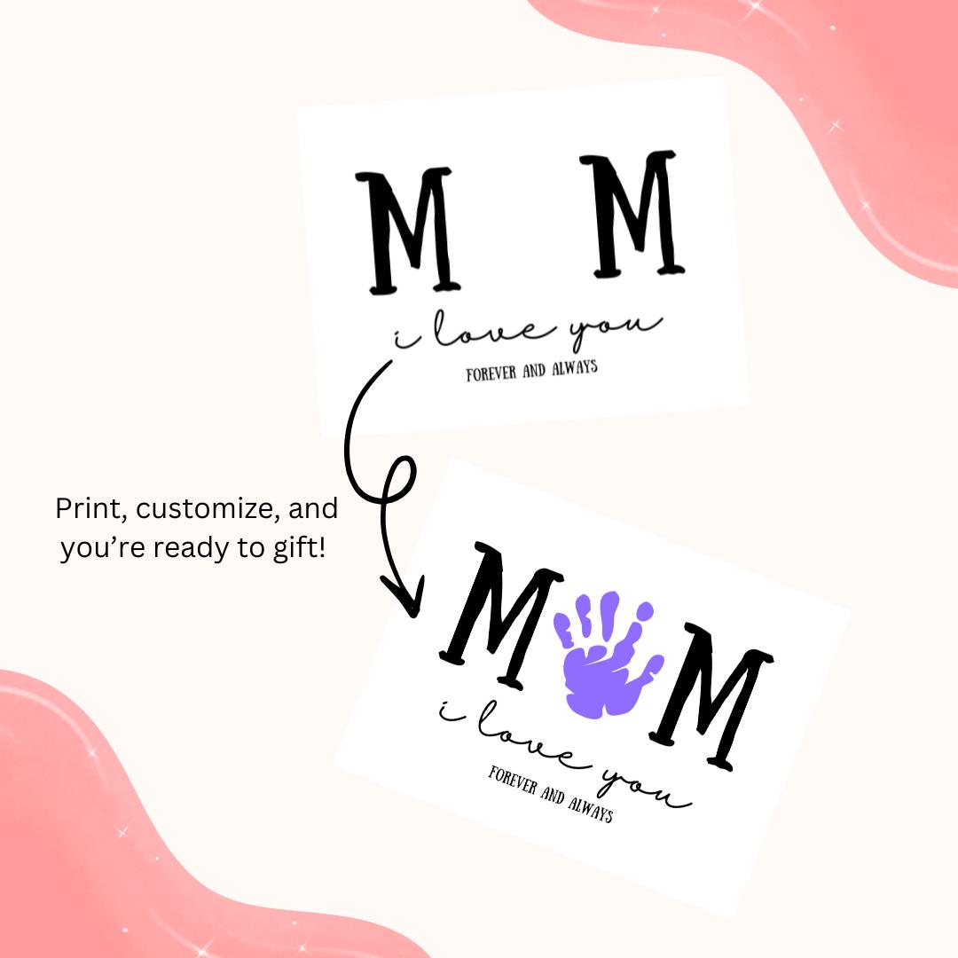 Mother's Day Handprint Craft | DIY Kids Keepsake | Printable Gift for ...
