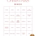 30 Christmas Bingo Cards - Printable, Family Christmas Activity ...