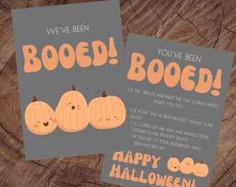 You've Been Boo'd Printable Digital Download, Classroom Halloween, You ...