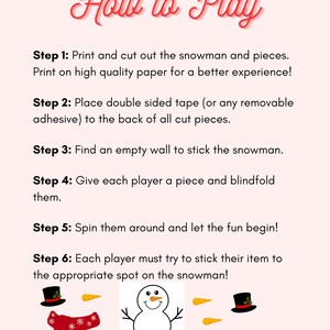 Pin the Clothes on Snowman Game: Holiday Party Activity (printable) - Etsy