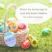 Editable Easter Egg Name Tags: Printable Basket Gift Tags (PDF) - Etsy