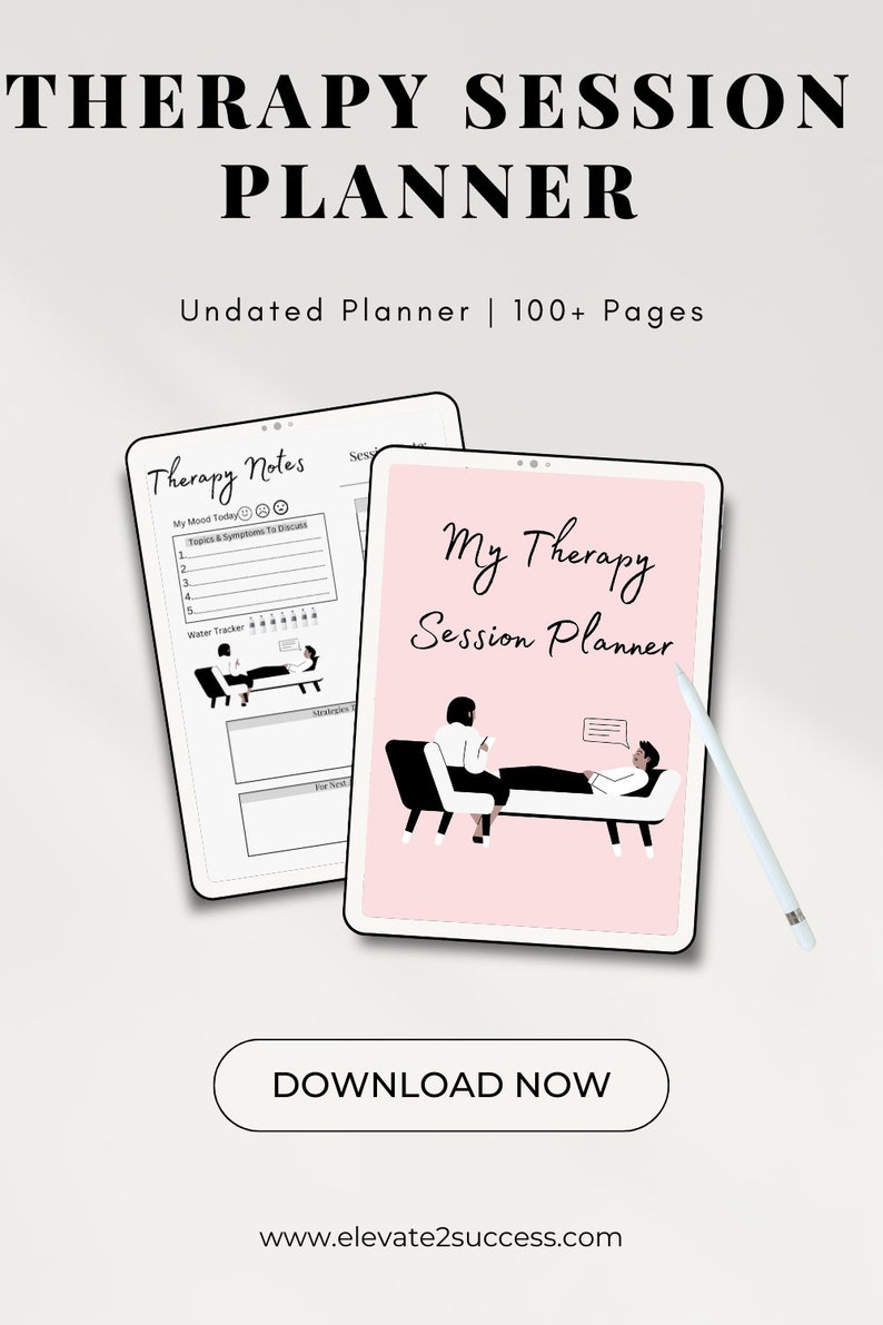 Therapy Notes Planner Printable, Therapy Journal, Mental Health ...