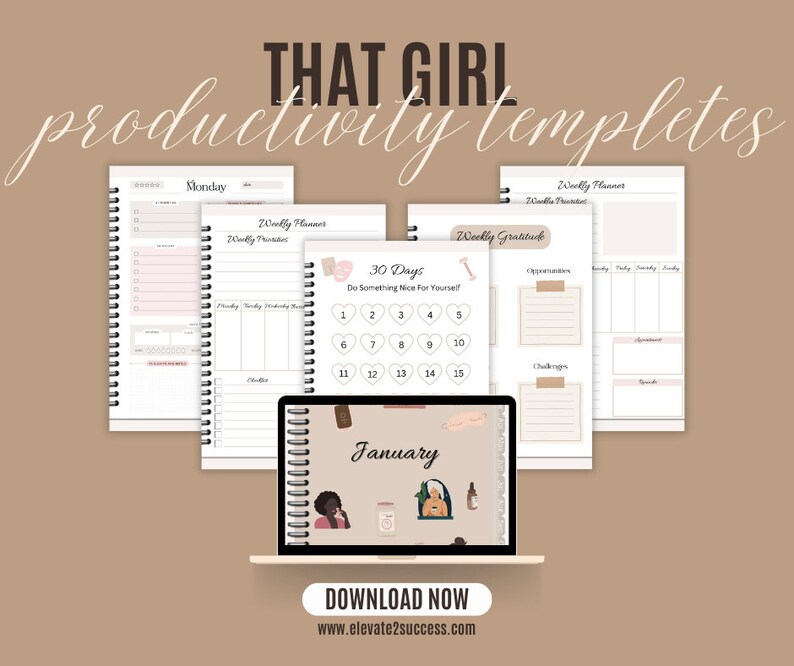 That Girl Digital Planner - Etsy