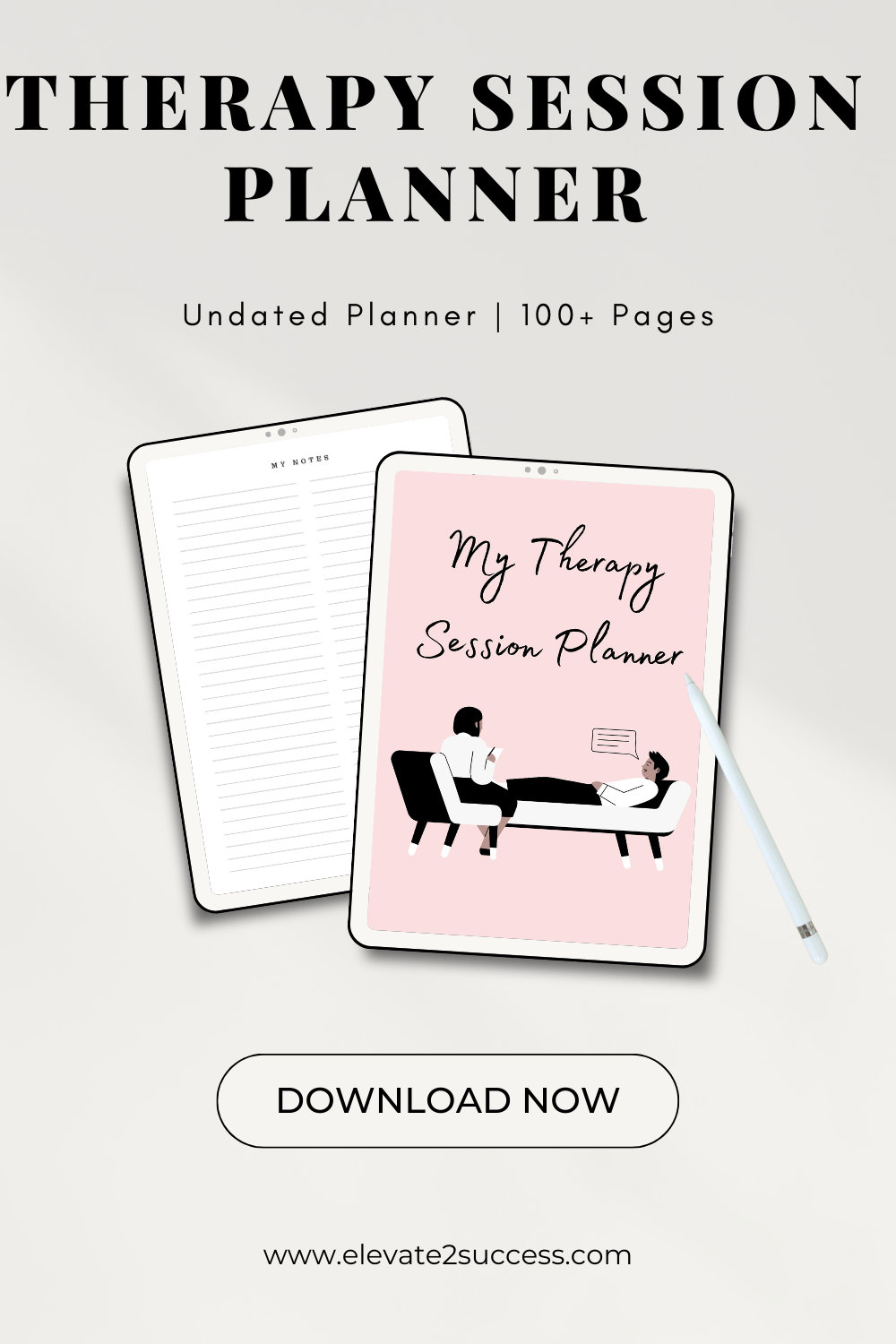 Therapy Notes Planner Printable, Therapy Journal, Mental Health ...