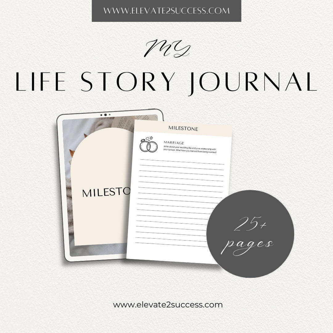 Life Story Journal, Achievement Journal, Bucket List Journal, Guided ...
