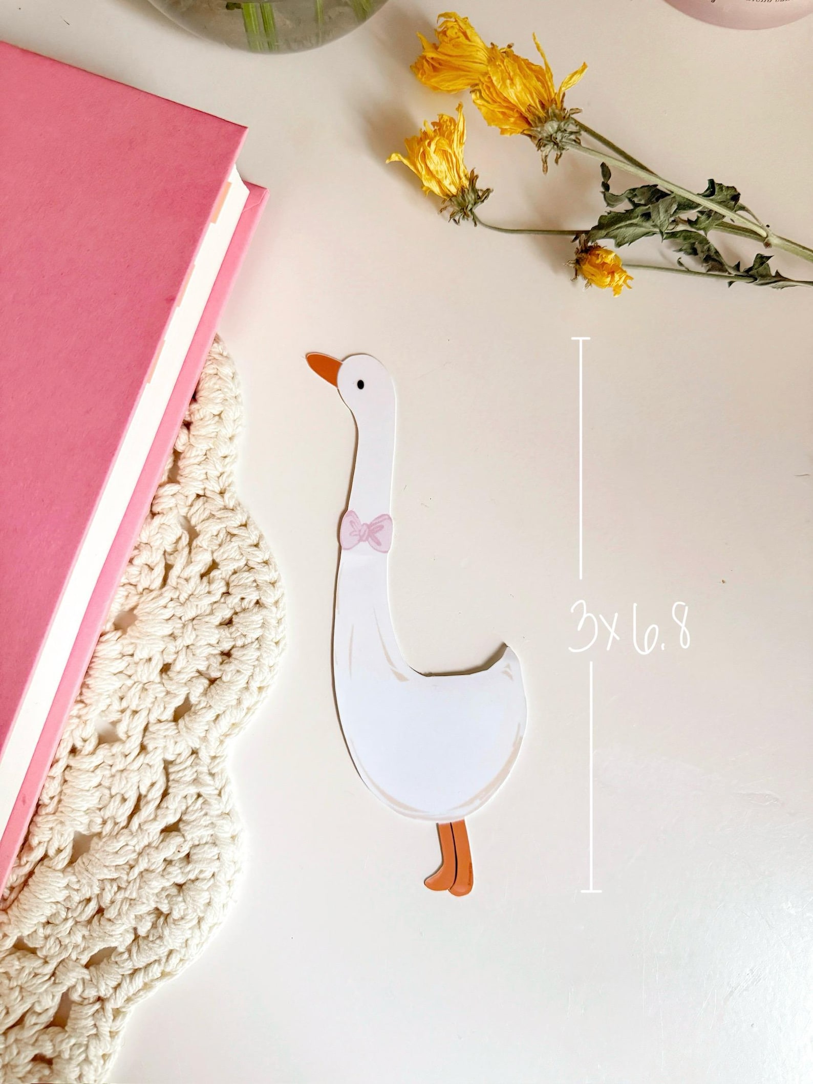 Handcrafted Goose Bookmark: Whimsical Book Lover Gift - Etsy